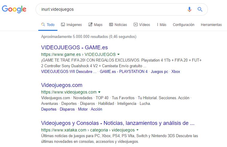 Comandos de Búsqueda en Google o Footprints